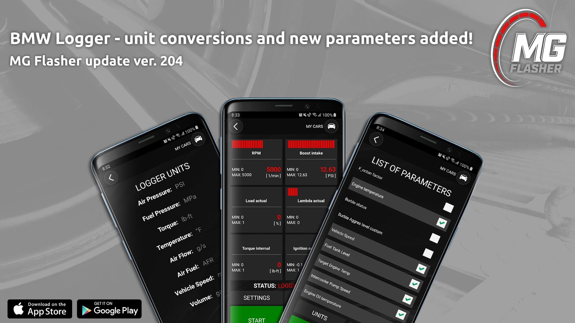 MG Flasher B58 Tuning Maps - remap software